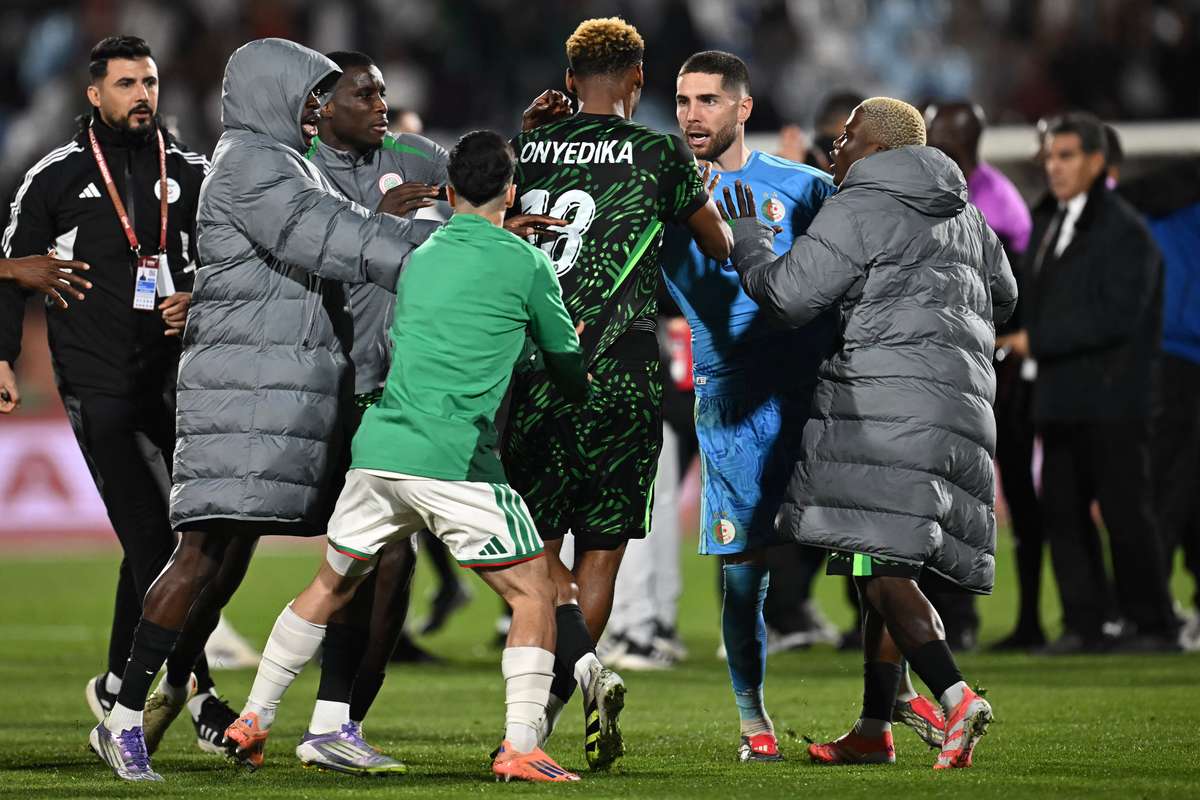 CAF investigating clash of players after Nigeria-Algeria at AFCON ...