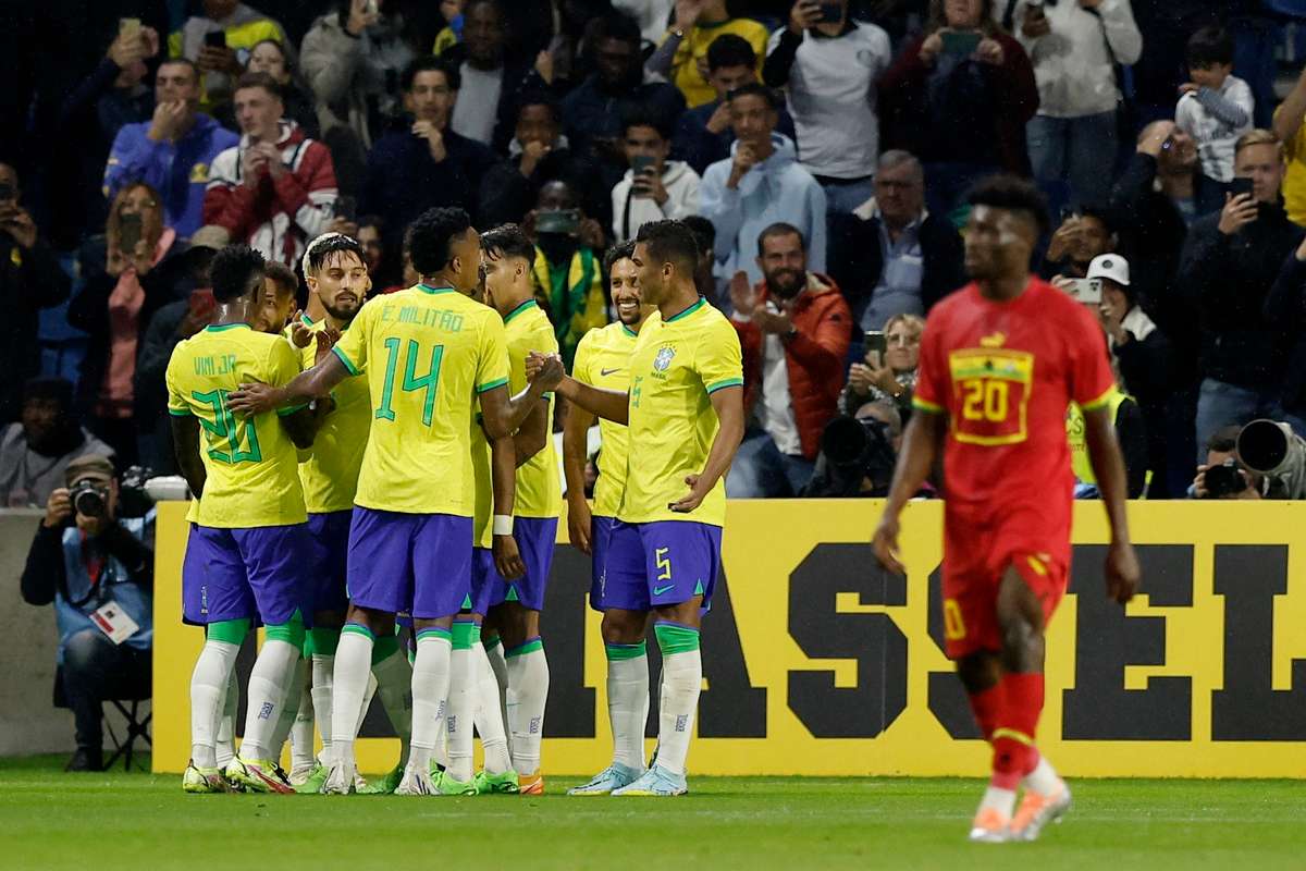 Spurs star Richarlison doubles up as Brazil stroll past Ghana ...