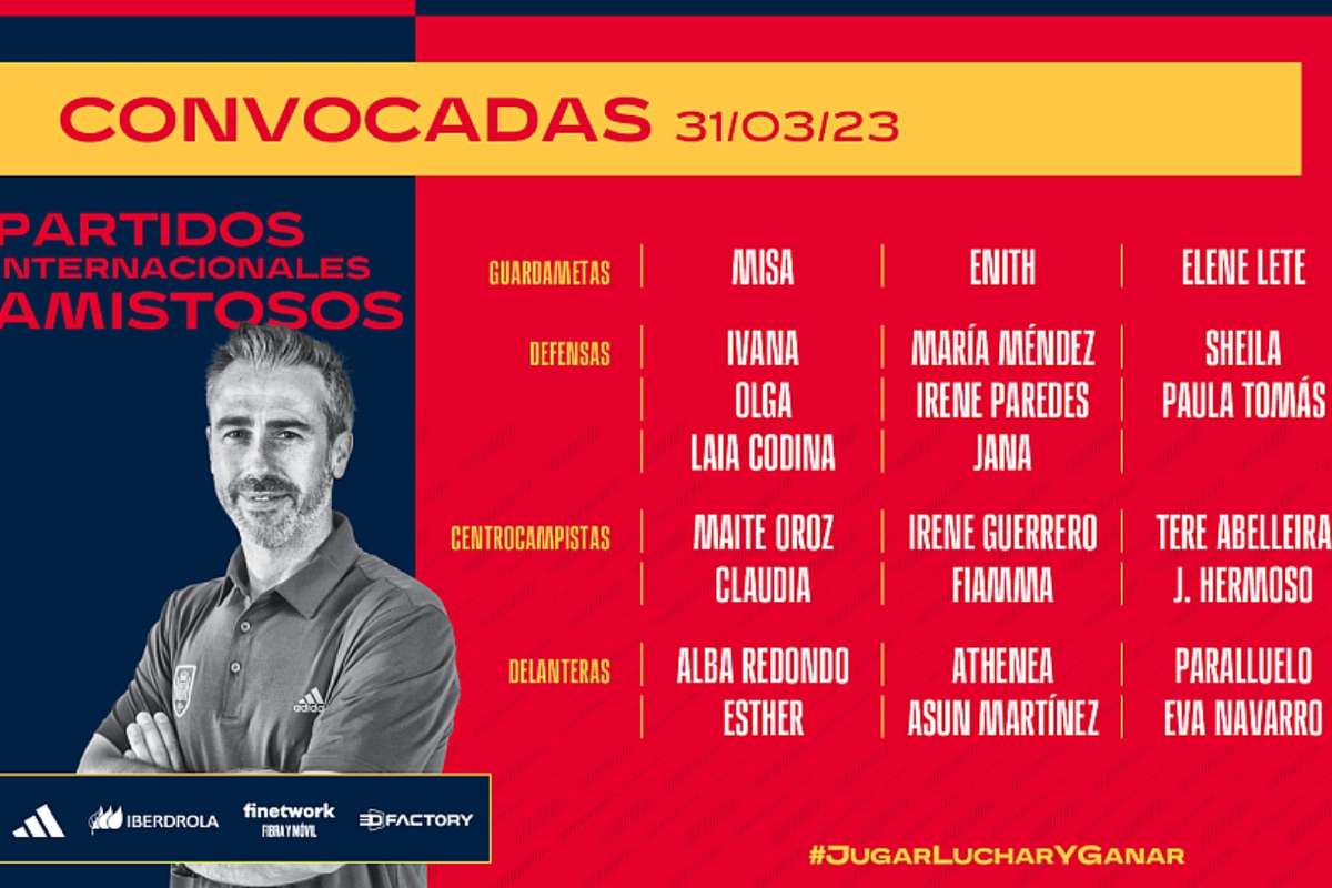 Irene Paredes regresa a una selección española femenina sin las 15 ...