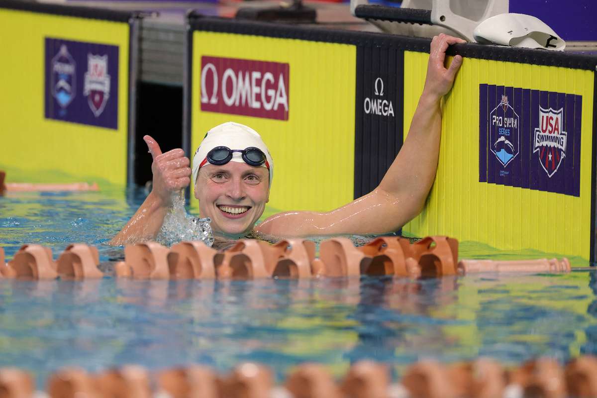 Nine-time Olympic champion Ledecky records second-fastest 1500m time in ...