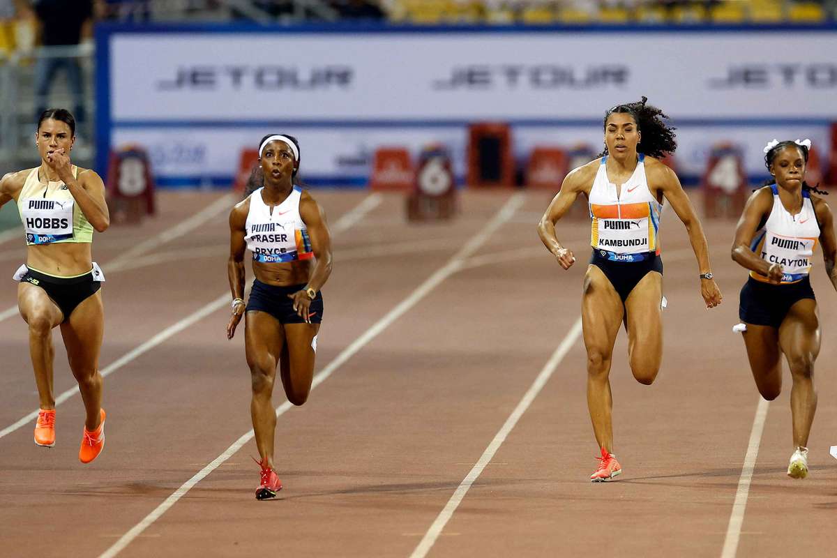 Doha Diamond League: Clayton twins shine in women's 100m, Kenyans Cheruiyot & Cherotich win ...