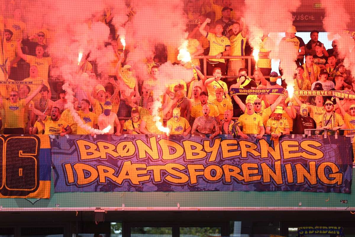 Brondby fans run riot in Reykjavik and destroy parts of stadium after ...