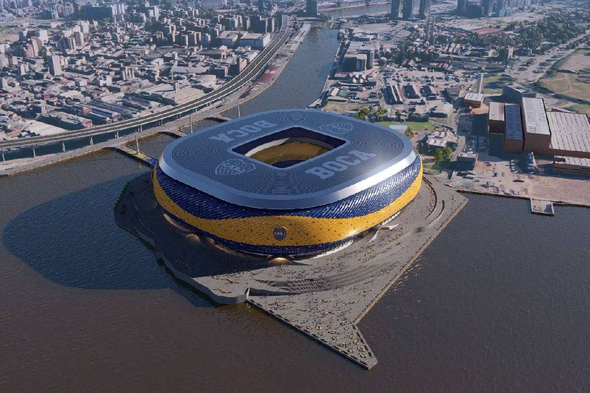 La "Nouvelle Bombonera" serait construite sur l'eau et doublerait sa ...