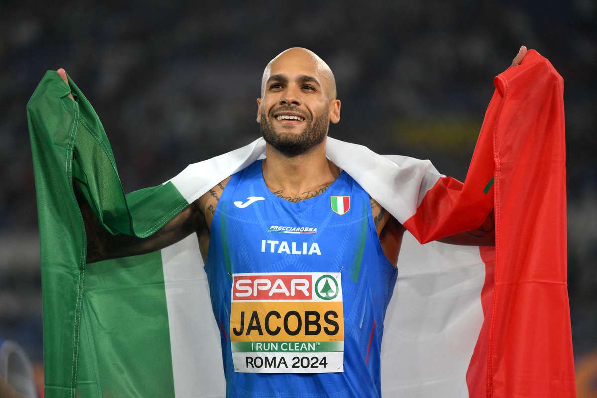 Italy's Olympic champion Jacobs retains European 100m crown in Rome ...