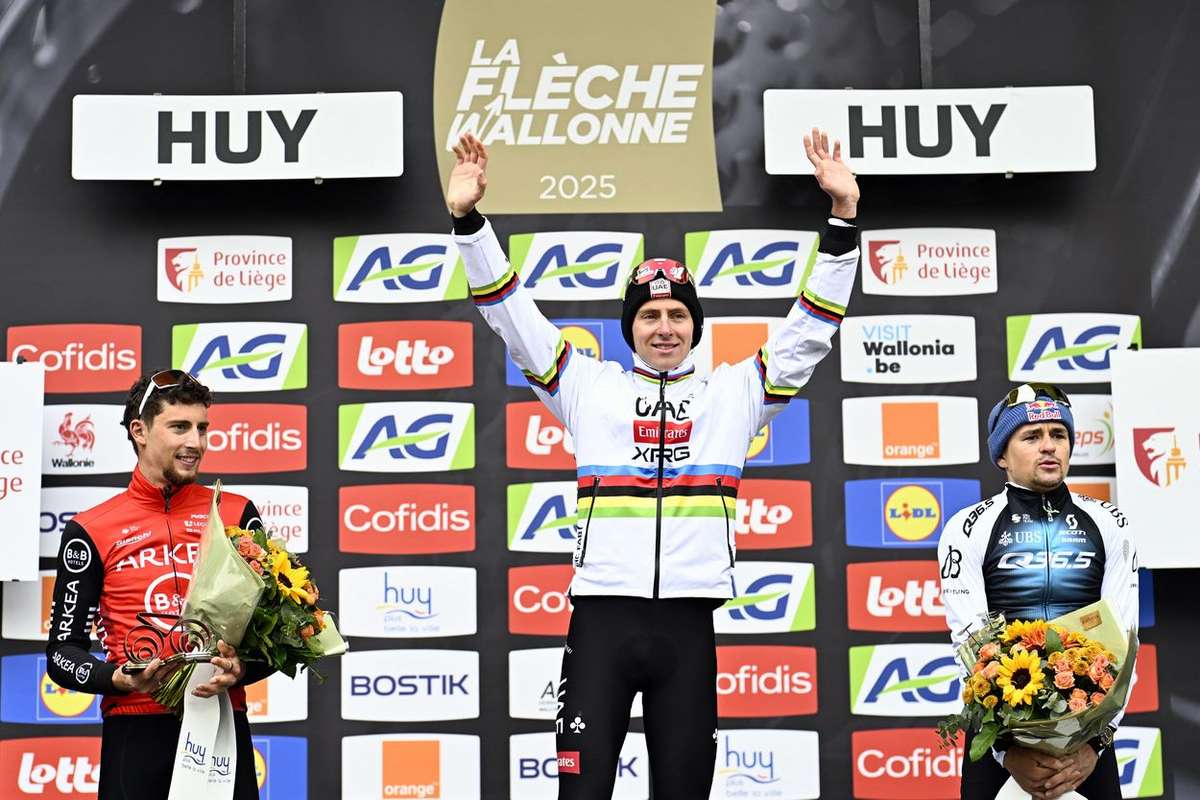 Ciclismo: Tadej Pogacar vence La Flèche Wallonne sem concorrência | Flashscore.pt