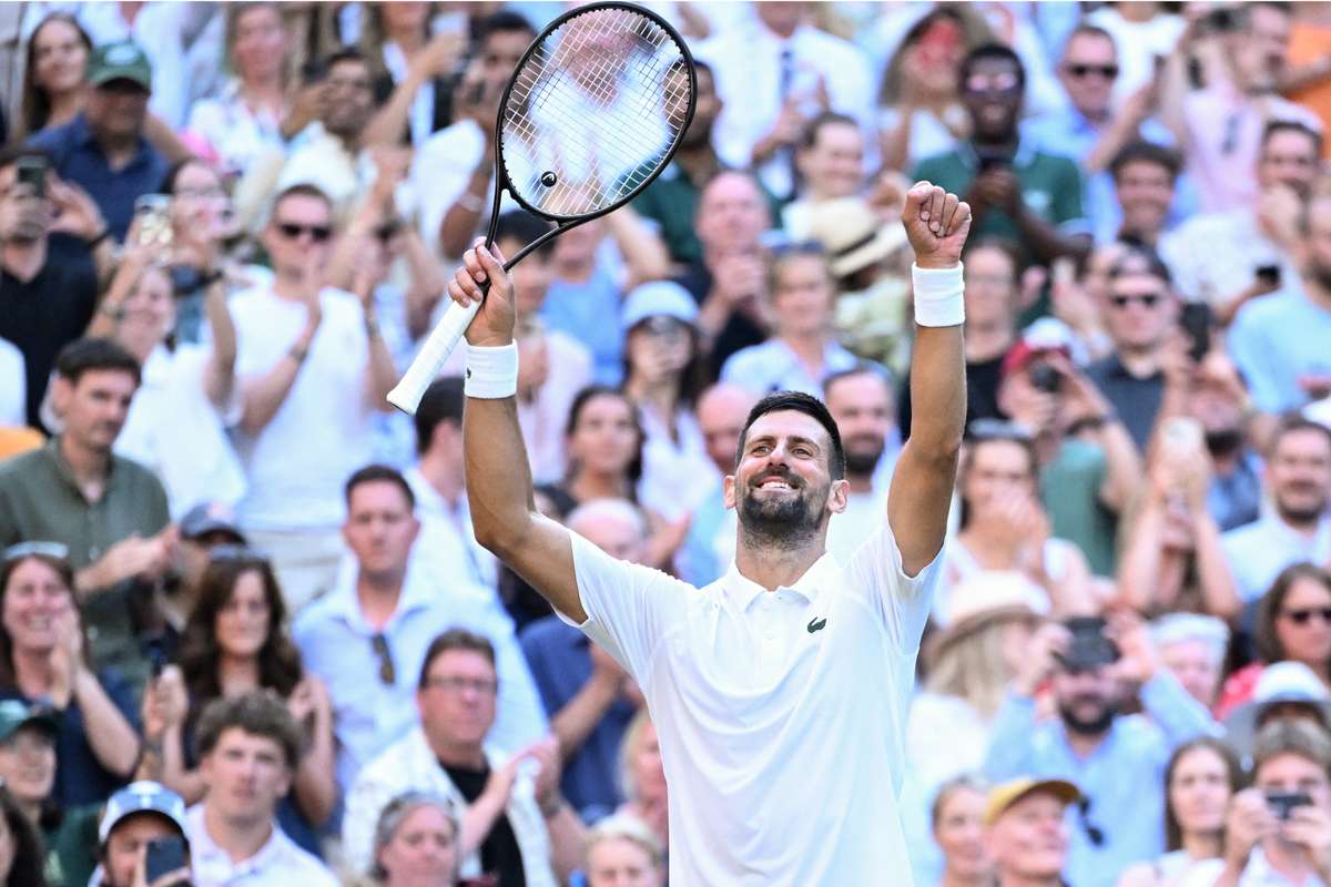 Wimbledon ATP : Novak Djokovic perd un set mais rejoint Jannik Sinner ...