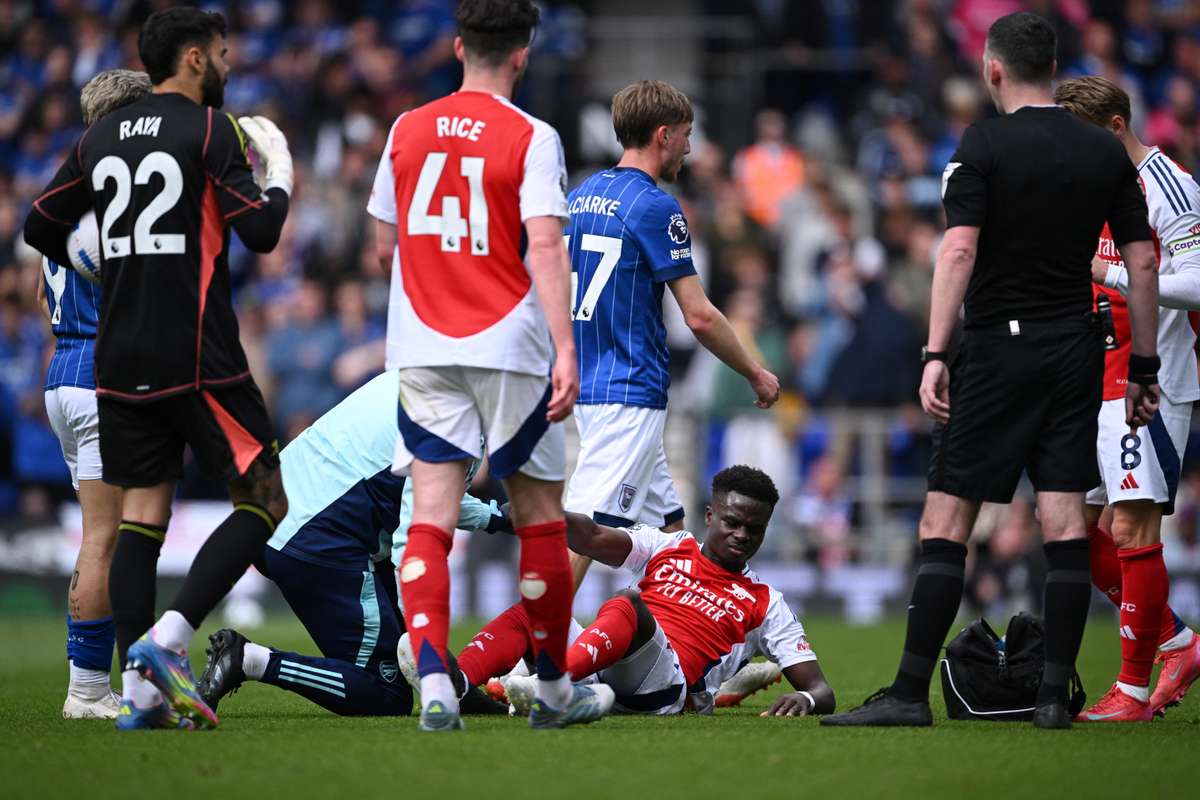 Premier League: Arsenal boss Mikel Arteta hopeful Bukayo Saka will be fit to face PSG after ...