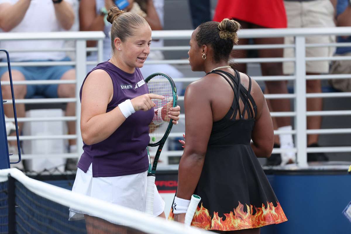 Taylor Townsend and Jelena Ostapenko have heated exchange after their ...