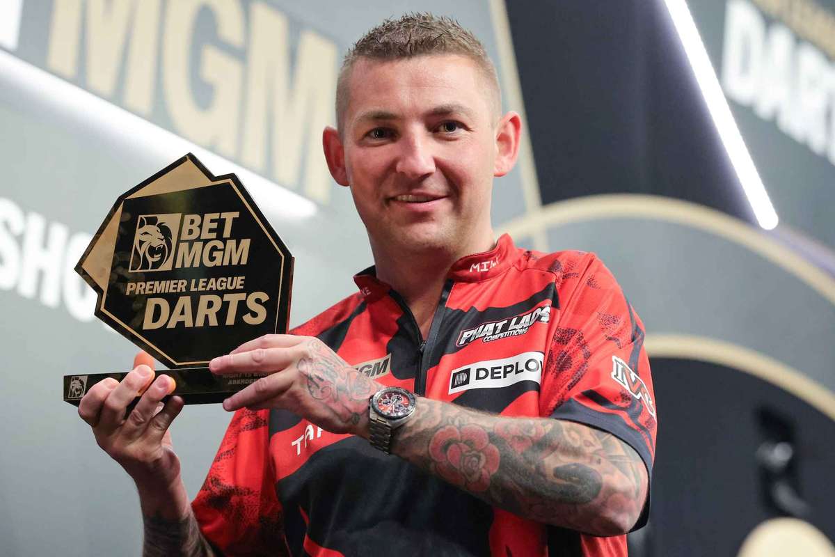 Nathan Aspinall wins night 15 of Premier League Darts, Luke Littler ...