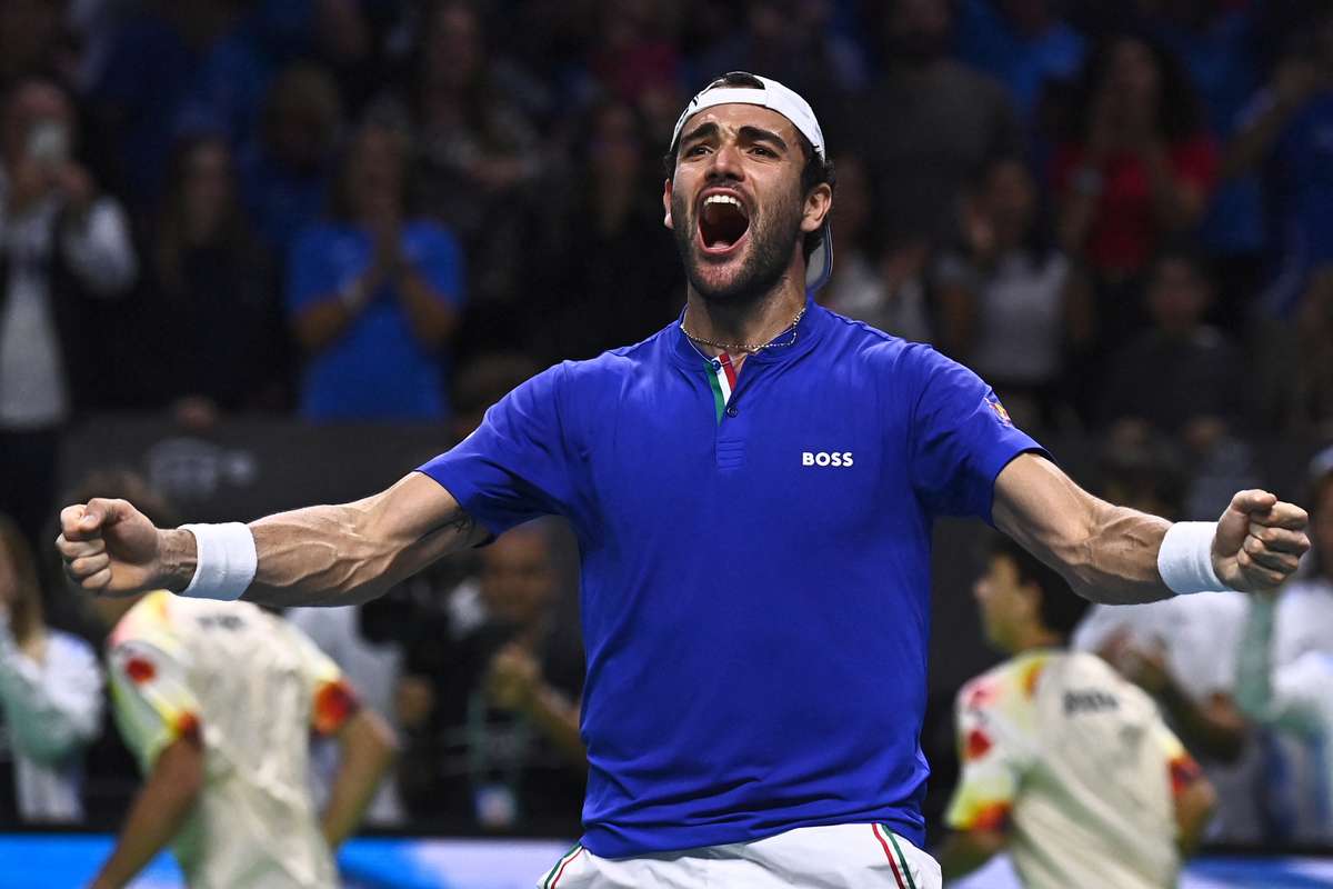 Davis Cup: Matteo Berrettini downs Botic van de Zandschulp as Italy close in on title retention ...