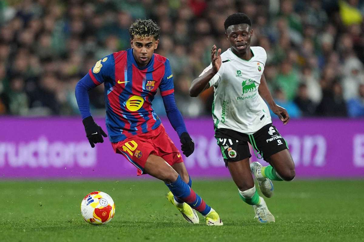 Barca sneak past Racing Santander to reach Copa del Rey quarter finals ...