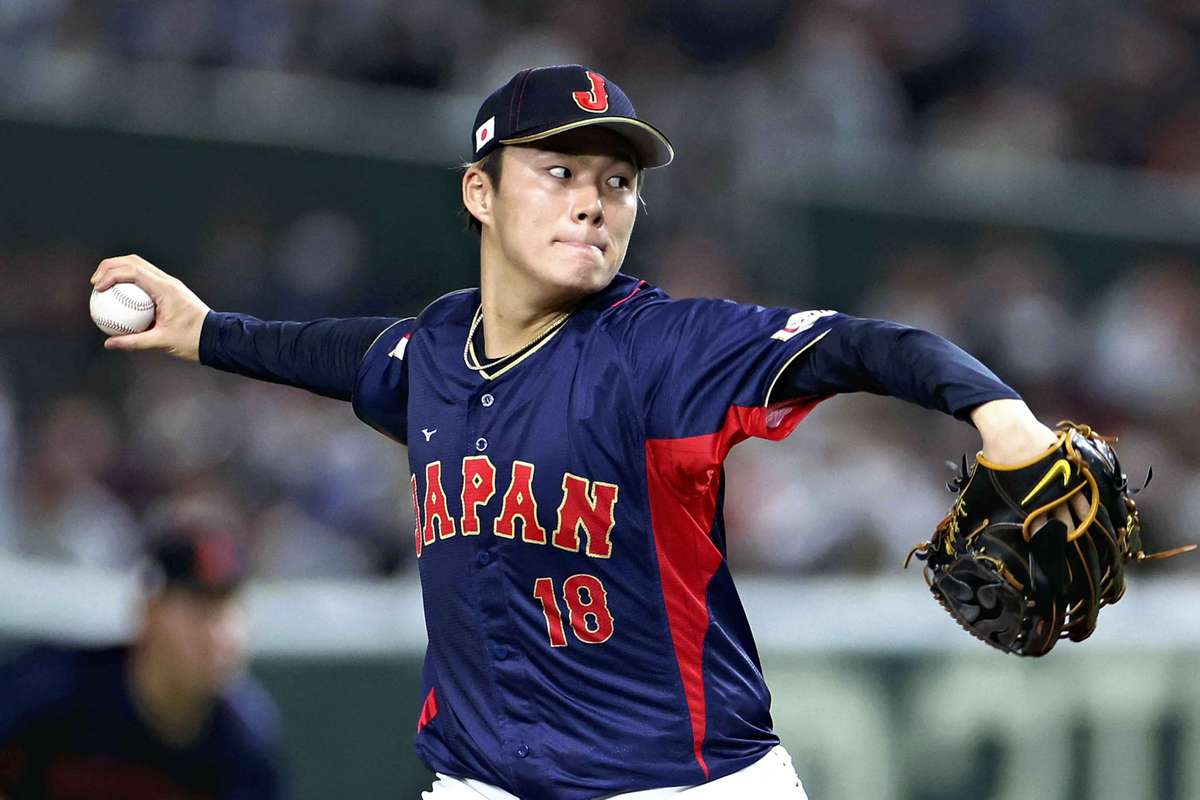 LA Dodgers star Yoshinobu Yamamoto joins Japanese squad for World ...
