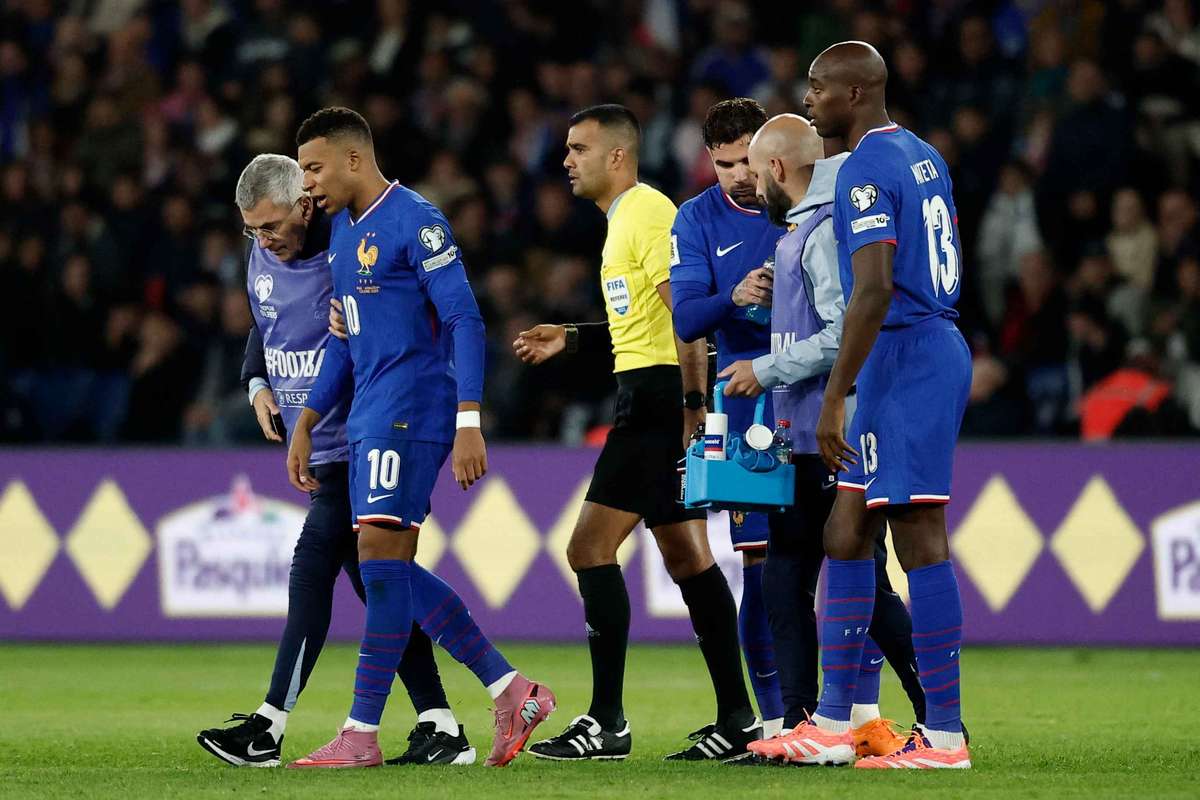 Kylian Mbappe withdraws from France squad due to right ankle injury ...