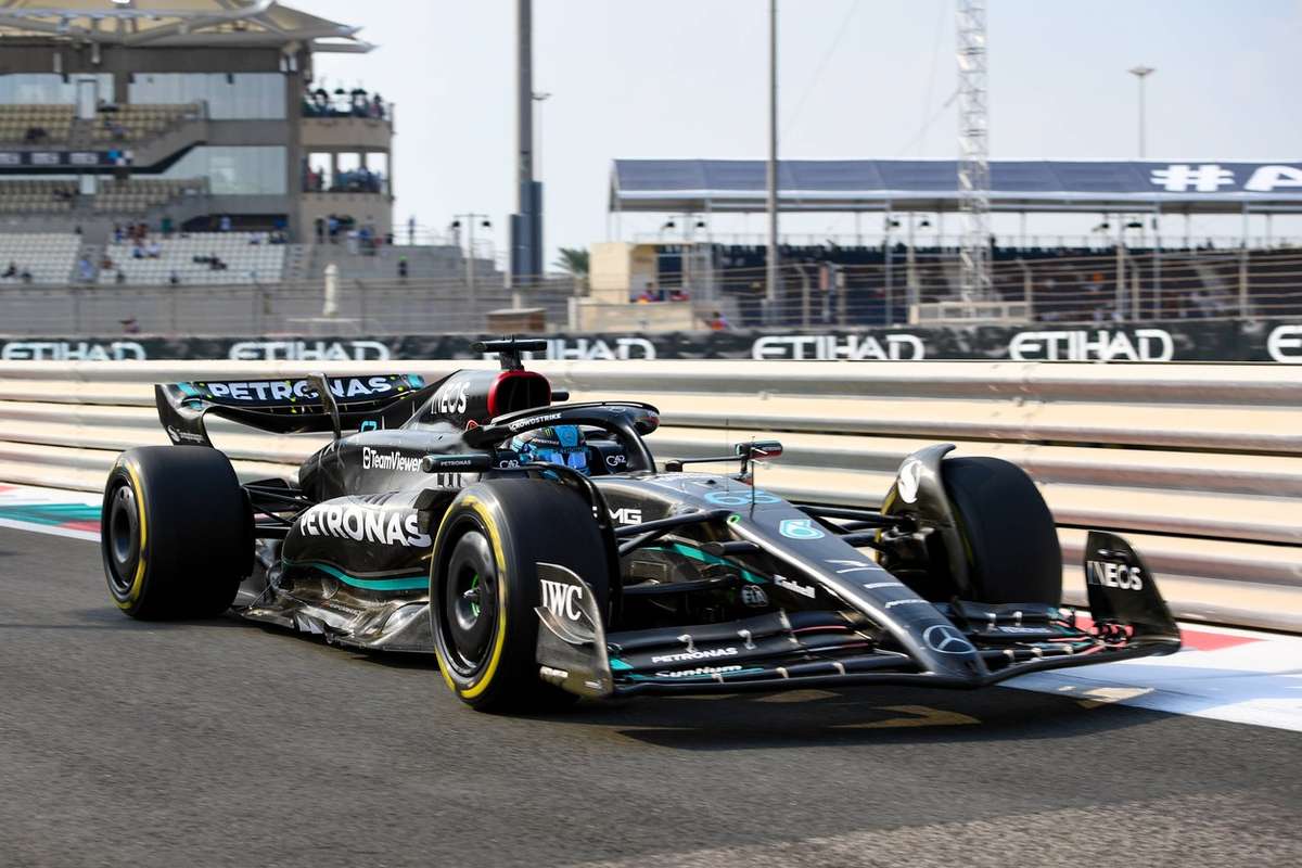 Russell fastest as Mercedes top final practice of Formula One season in ...