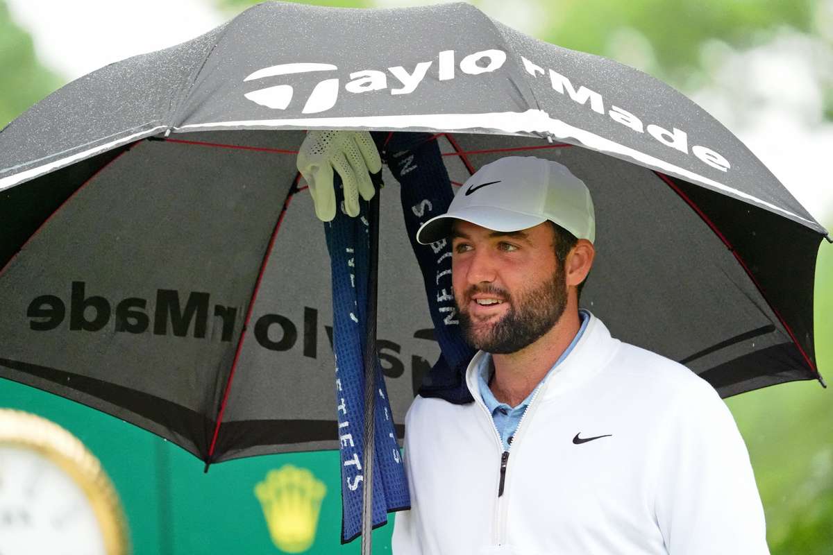 Scheffler three back of leader Schauffele after early-morning arrest ...