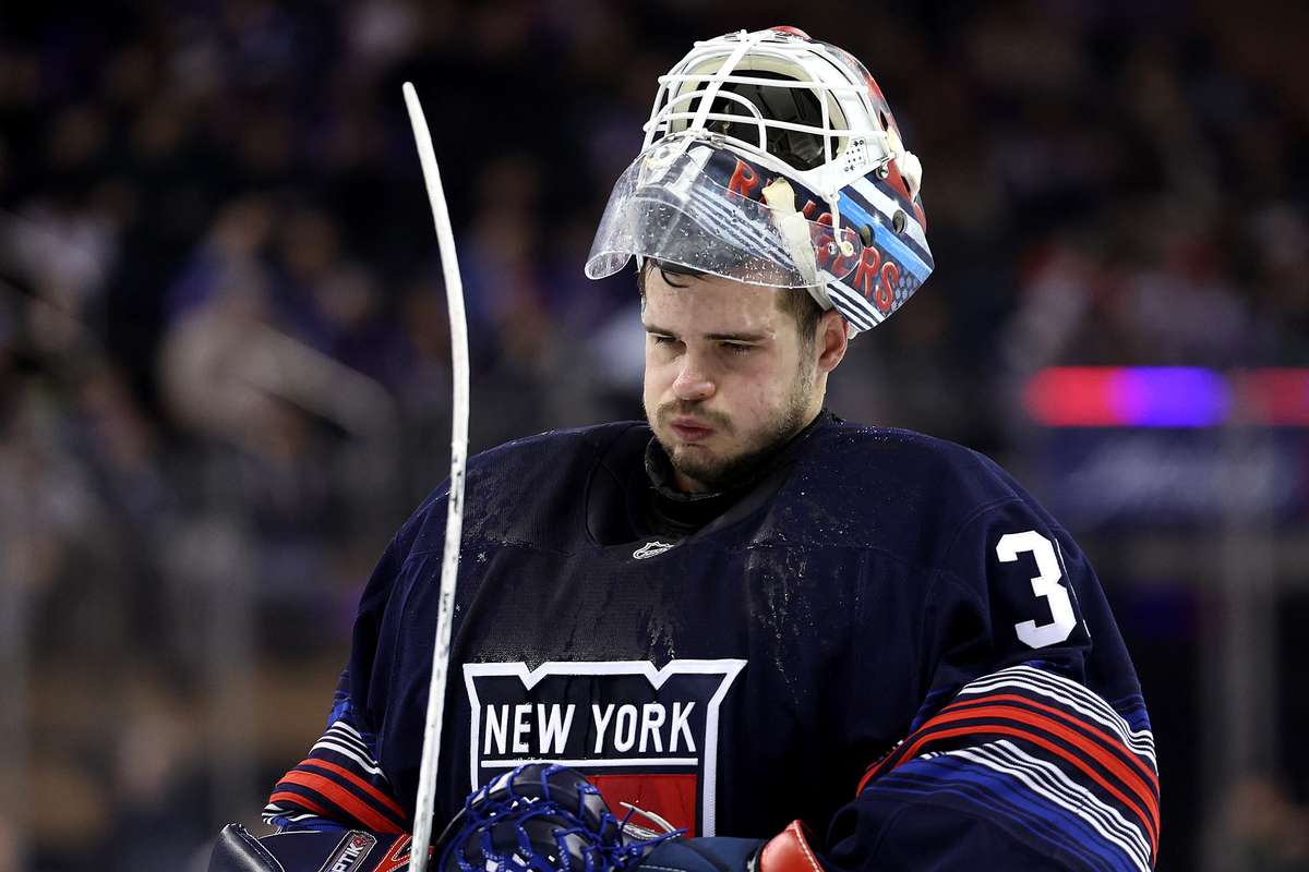New York Rangers place goaltender Igor Shesterkin on injured reserve ...