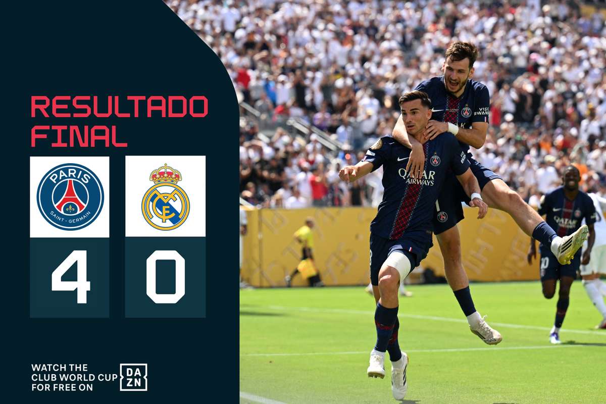 Mundial de Clubes: PSG goleia Real Madrid (4-0) e está na final | Flashscore.pt