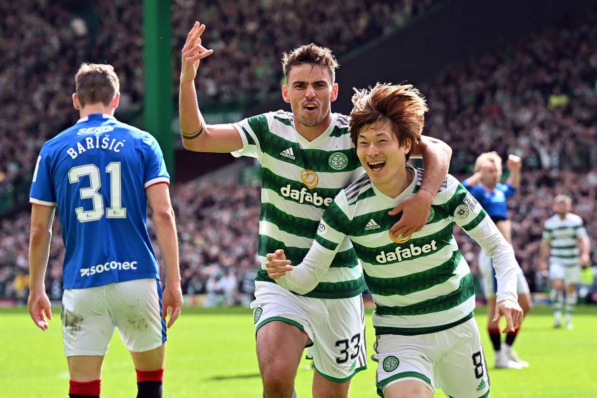 Furuhashi double fires Celtic to crucial Old Firm win over Rangers ...