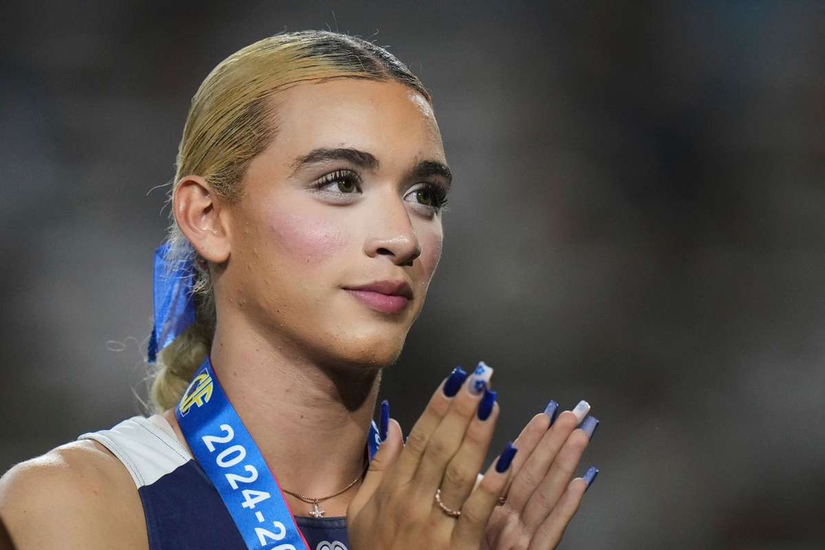 Transgender teen wins two golds and shares medals at US athletics ...