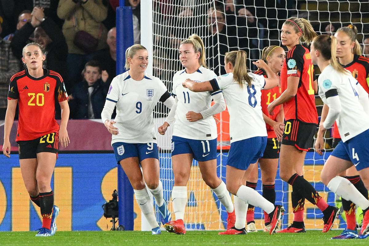 Wiegman's Lionesses beat Belgium to keep their Olympic dream alive ...