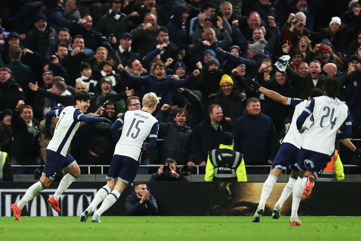 EFL Cup: Son scores from corner as Spurs survive Man Utd scare to reach ...