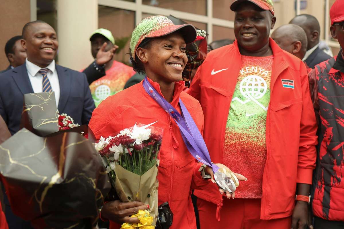 Kenya athletes return home from world championships to heroes welcome ...