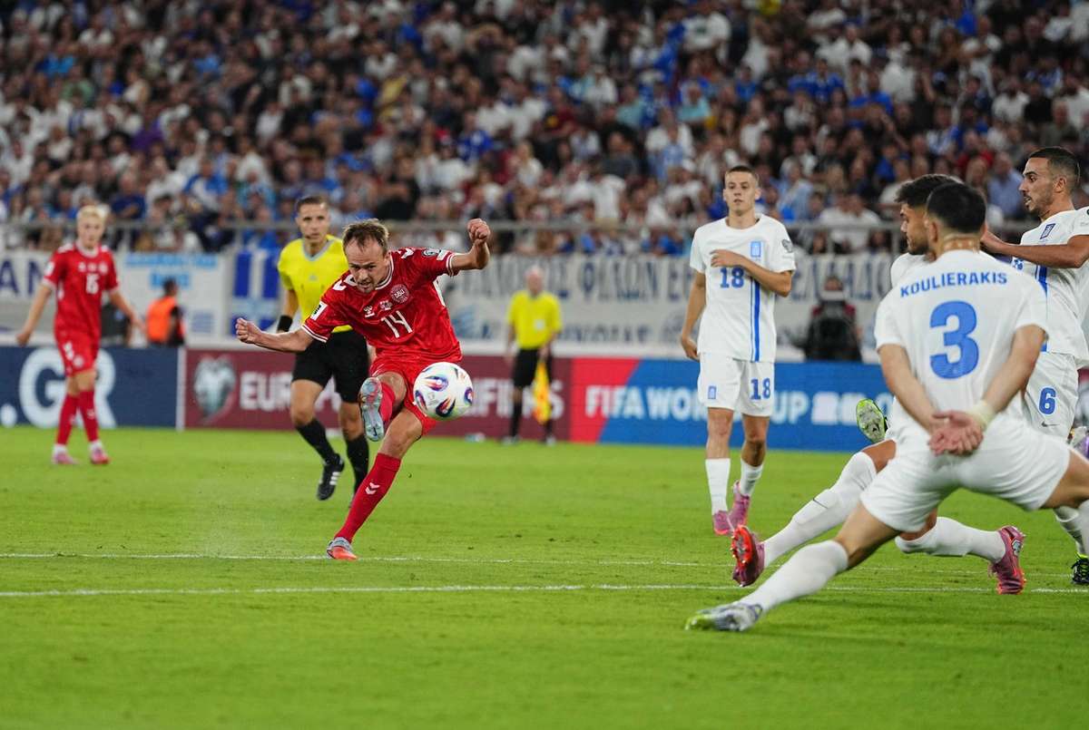Damsgaard on target as Denmark beat Greece to take step toward World ...
