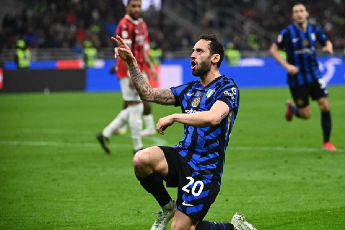 Coppa Italia: Hakan Calhanoglu rescues Inter draw in Milan derby Coppa Italia semi-final first ...