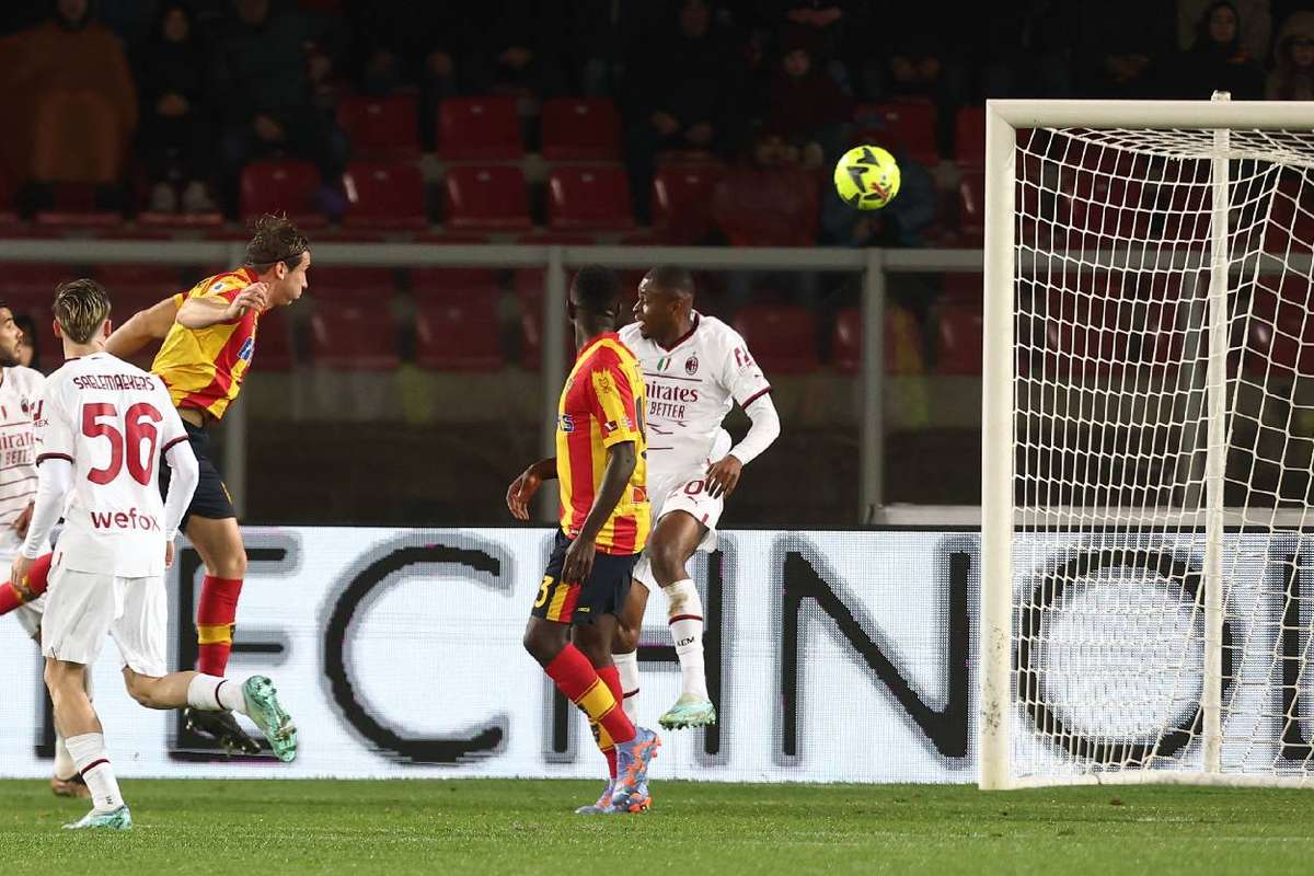 Milan rescue a point away at Lecce after recovering from two-goal ...