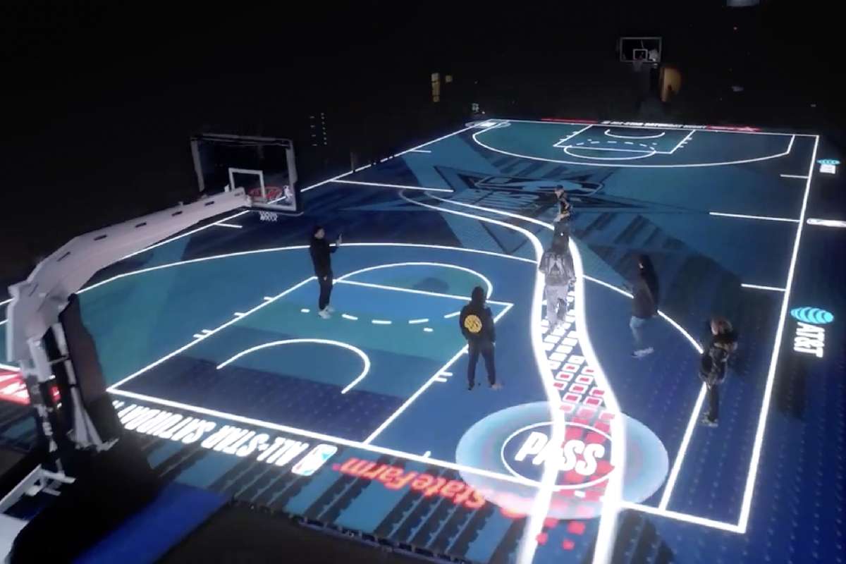 NBA: Así será la espectacular pista LED que se utilizará en los ...