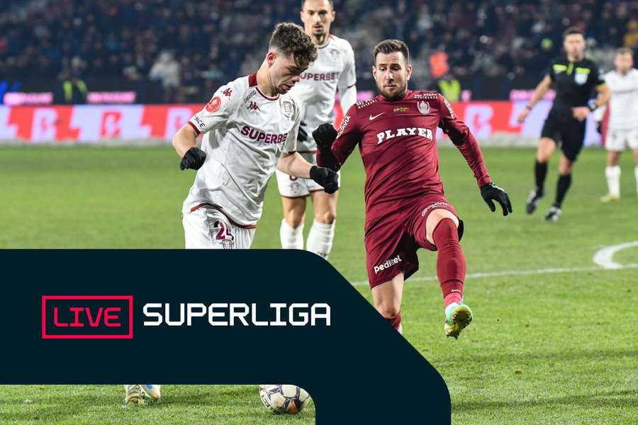 Superliga LIVE! Remiză în Gruia între CFR și Rapid / Clasament play-off ...