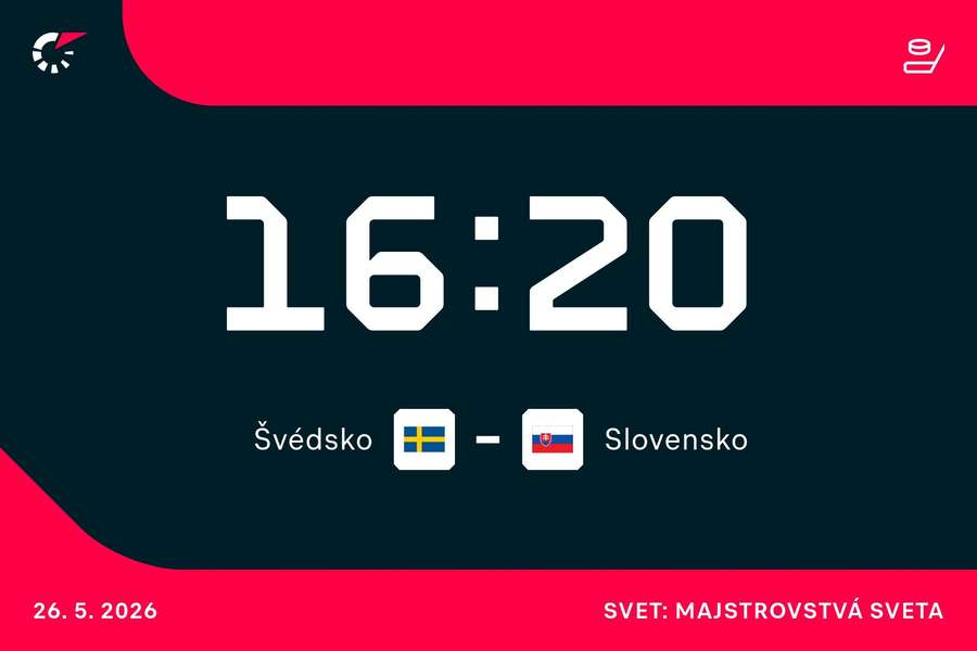 MS hokej | Švédsko - Slovensko: Slováci potrebujú získať bod ...