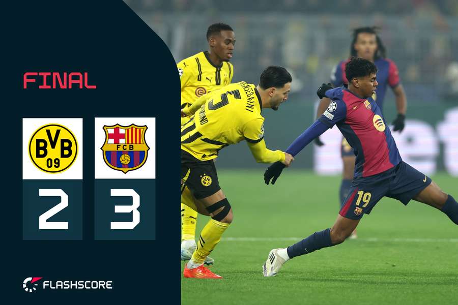 Sigue en directo el Borussia Dortmund-Barcelona de la jornada 6 de Champions | Flashscore.com.mx