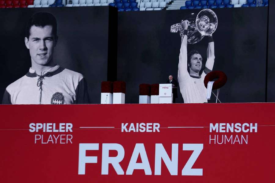 Bayern Munich Commemorate great German Beckenbauer In Stadium